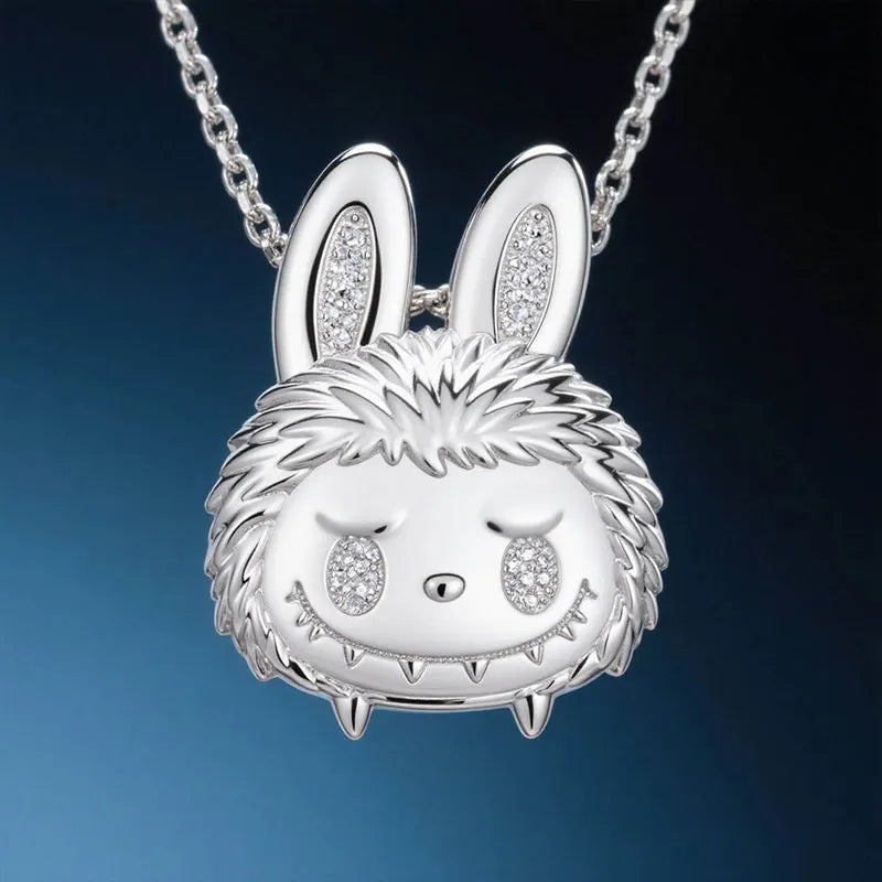 Fanqisilver Pop Mart Labubu Necklace – FANQISILVER